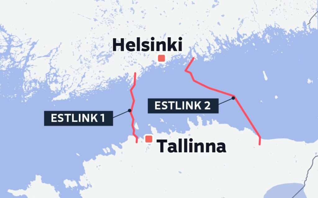 Investigan el corte del cable submarino Estlink 2 entre Finlandia y ...
