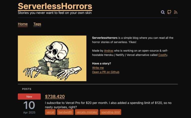 ServerlessHorrors: The Website That Collects the Worst Nightmares of ...
