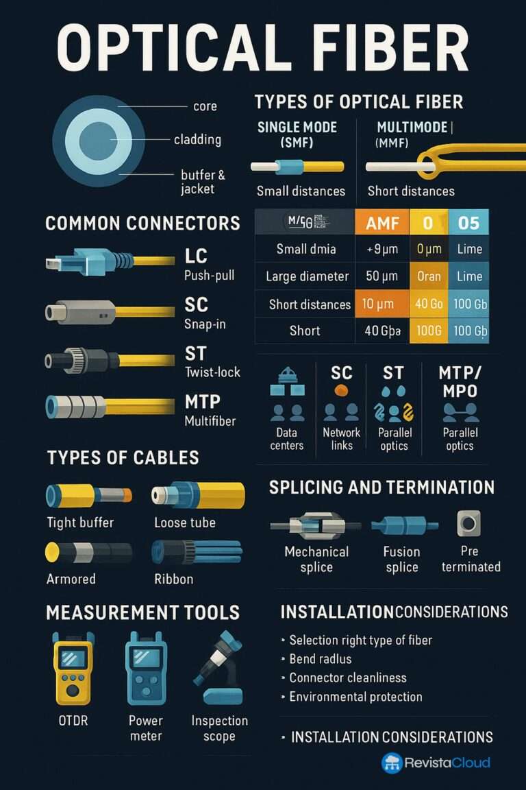 Fibra óptica: tipos, características y claves de instalación en redes ...